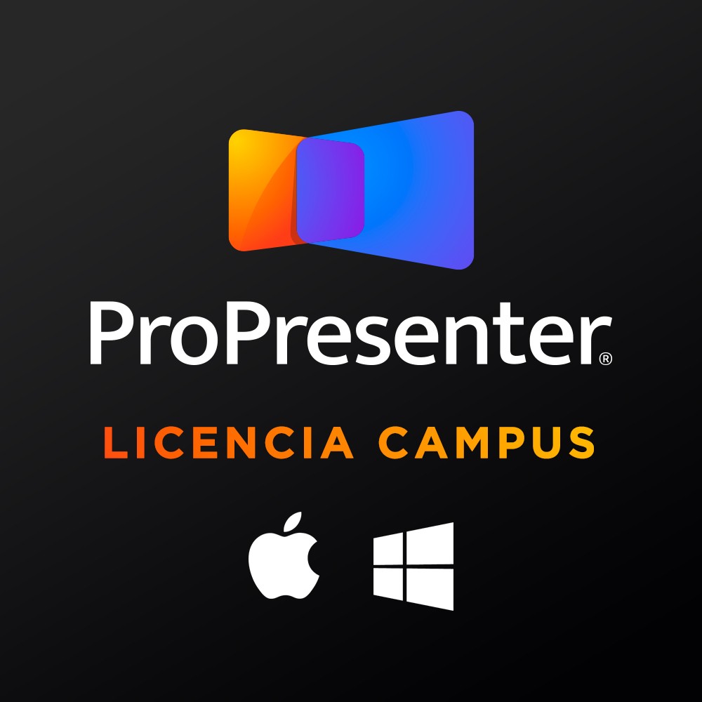 ProPresenter 7 Campus y 50 fondos. – Tecnoiglesia Store